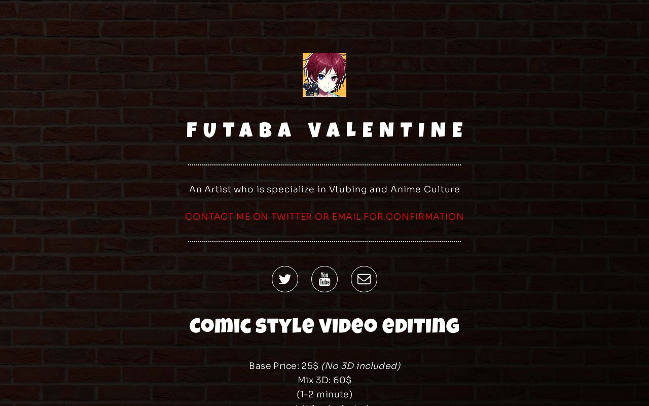 Futaba Valentine Commission Card